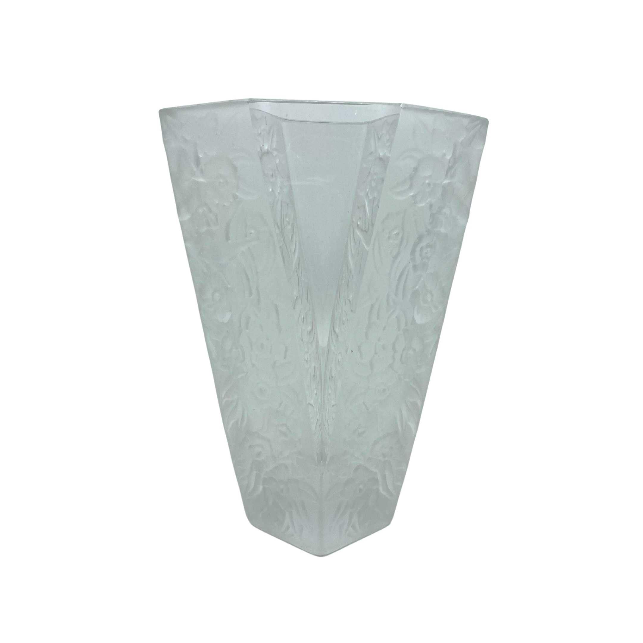 Christian Dior Frosted V-Shaped Vase